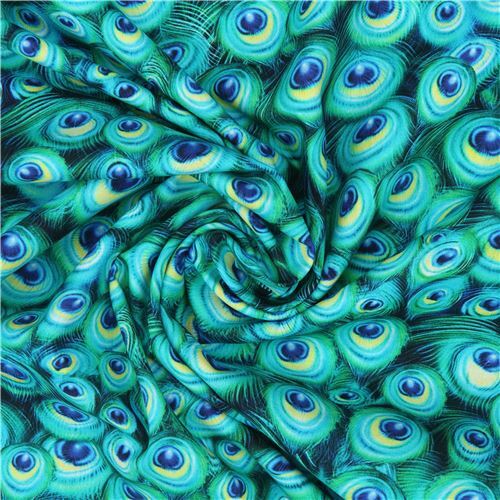 Robert Kaufman peacock feather fabric - modeS4u