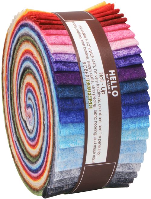 Roll-up fabric bundle roll Fusions Meadow Robert Kaufman - modes4u Roll-up fabric bundle roll Fusions Meadow Robert Kaufman - modes4u