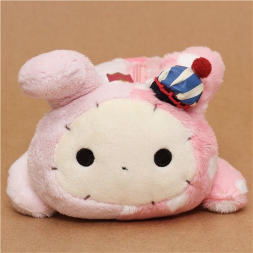 San-X fluffy pink Sentimental Circus rabbit pencil case - Pencil Cases ...