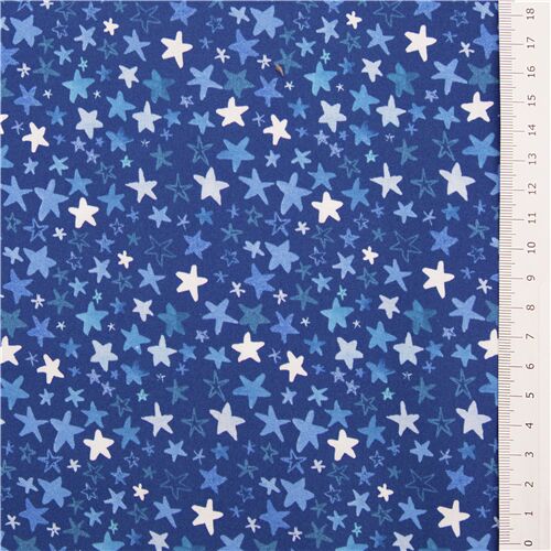 American Summer Simple Painted Blue Stars - modeS4u