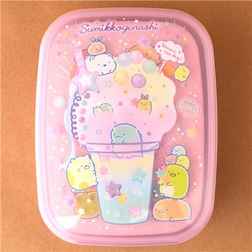 Sumikkogurashi Rainbow Boba Tea Bento Box 3 pcs Lunch Box - modes4u