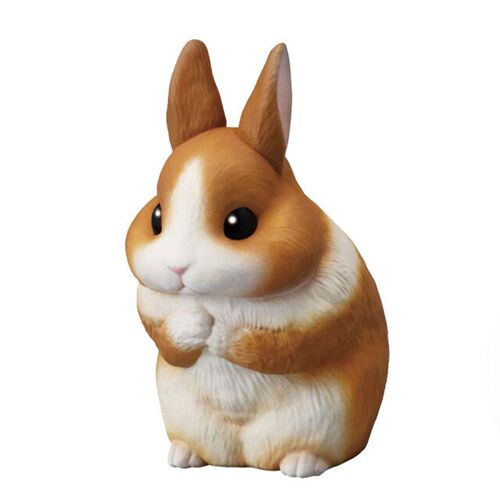 Tenori Friends Bandai brown and white domestic rabbit Soft Vinyl toy ...