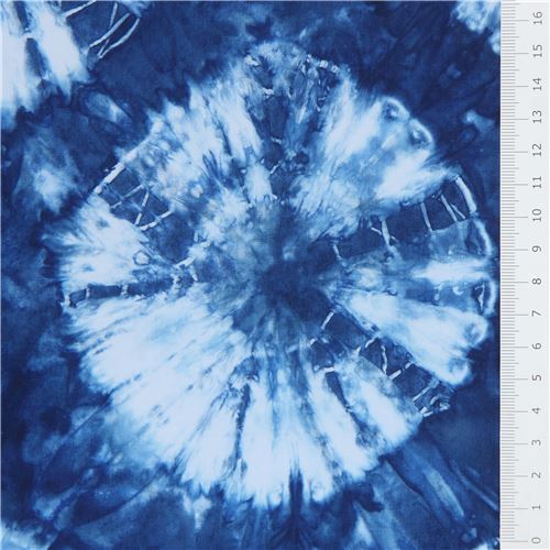 Trans-Pacific Textiles batik fabric in dark blue with diamond pattern ...