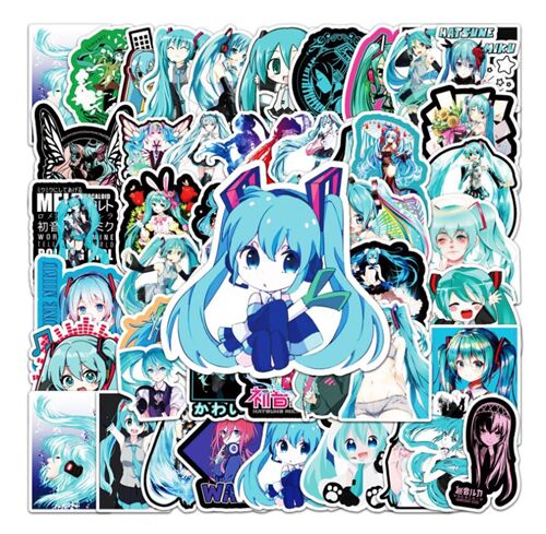 Waifu Anime Flake Sticker Pack 50 Einzigartige Gestanzte Designs Modes4u