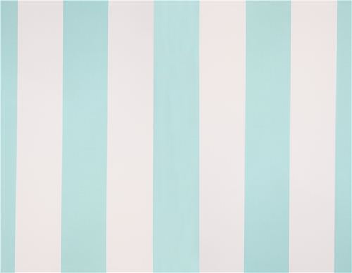 aqua stripe cotton sateen fabric Michael Miller Fabric by Michael ...