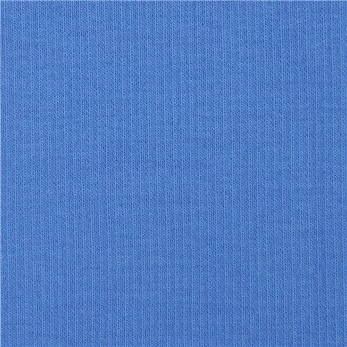 azure blue ribbed cuffing tubular knit fabric - modeS4u