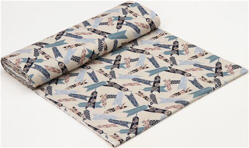 beige Japanese origami dobby fabric - modeS4u