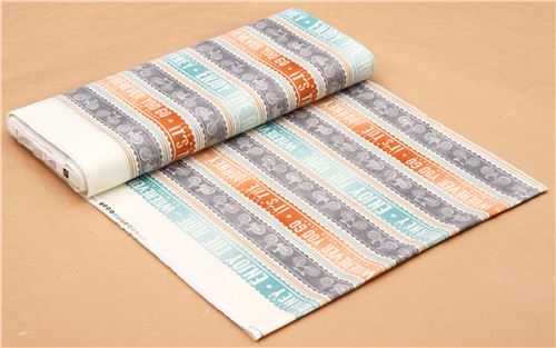 bike retro stripe fabric Life ... Enjoy the Ride Quilting Treasu Fabric ...