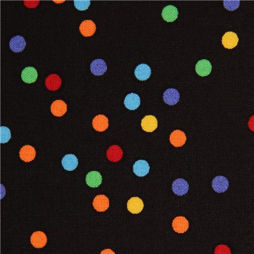 Tissu Timeless Treasures noir à pois Fabric by Timeless Treasures - modeS4u