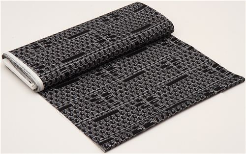 black keyboard Timeless Treasures fabric Fabric by Timeless Treasures ...