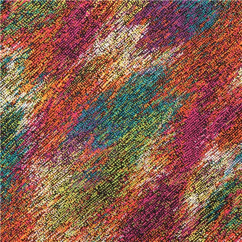 black mini multi color spot Michael Miller fabric Fabric by Michael ...