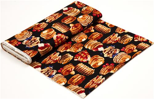 black pancakes fabric by Timeless Treasures from the USA Fabric by ...