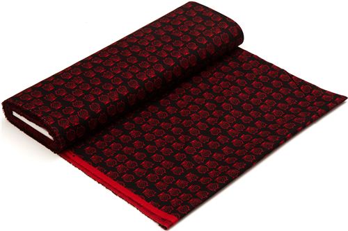 black structured owl fabric by Cosmo from Japan Fabric by Cosmo - modes4u