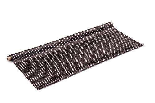 Black With White Polka Dot Polyester Satin Fabric By Kokka Japan Modes4u