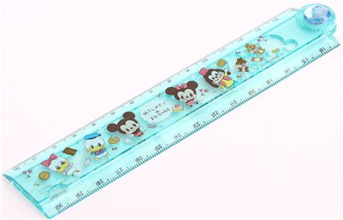 blue Mickey Mouse Minnie Donald Goofy glitter ruler - Ruler ...
