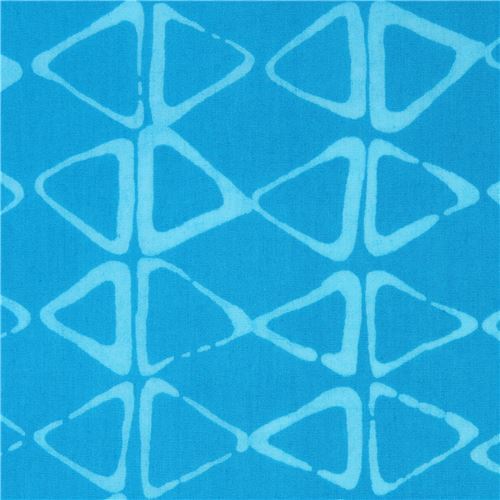 blue Robert Kaufman triangle tie dye Batik look fabric Mark to Make ...