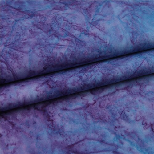 Batikstoff mit blau-lila Farbverlauf von Robert Kaufman - modeS4u