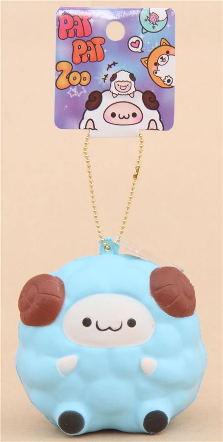 blue mini Pop Pop Sheep squishy by Pat Pat Zoo - Animal Squishy ...