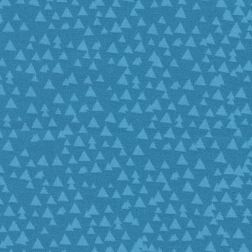 blue with light blue triangle fabric by Timeless Treasures Fabric by ...