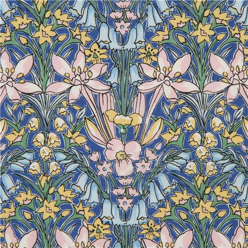 bluebell fabric with colorful flowers by Liberty Fabrics Fabric by ...