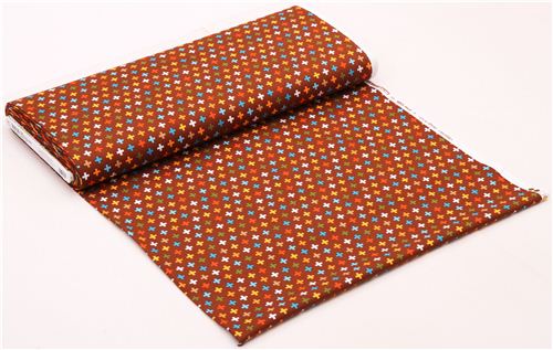 brauner Robert Kaufman Kreuz Plus Stoff Remix Fabric by Robert Kaufman ...