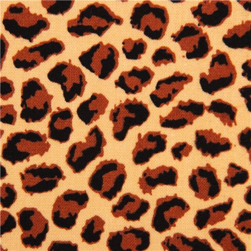 brown leopard spot animal print fabric Blank Quilting USA Fabric by ...