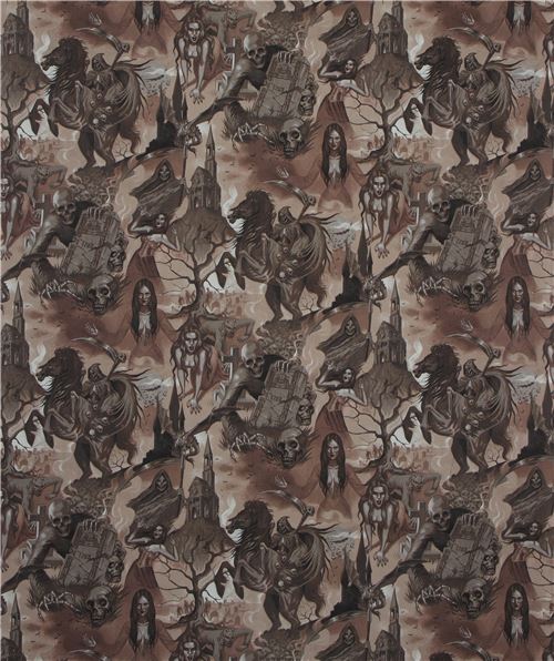 brown monster fabric by Alexander Henry - modeS4u