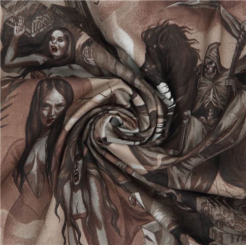 brown monster fabric by Alexander Henry - modeS4u
