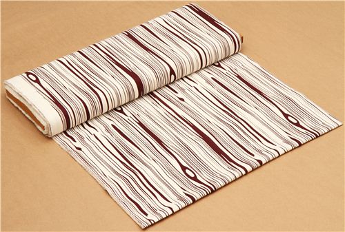 brown wood tree pattern organic fabric by birch from the USA Fabric by ...