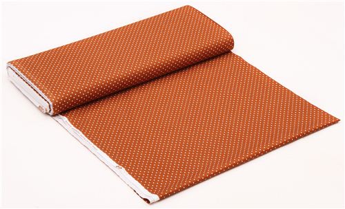 cinnamon Michael Miller dot fabric Pinhead Fabric by Michael Miller ...