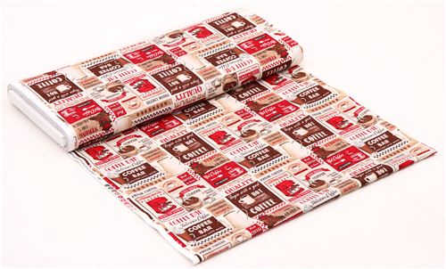 Kaffee Essens Stoff Timeless Treasures Coffee Patchwork Fabric by ...