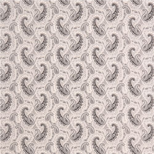 cream Paisley fabric Timeless Treasures April in Paris Fabric by ...