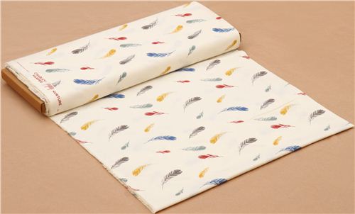 cream colored feather organic fabric by birch USA Fabric by Birch ...