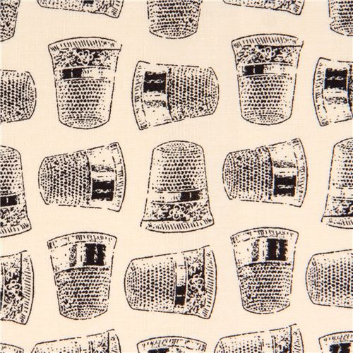 cream colored thimble sewing fabric 'Lady Claire' Blank Quilting USA ...