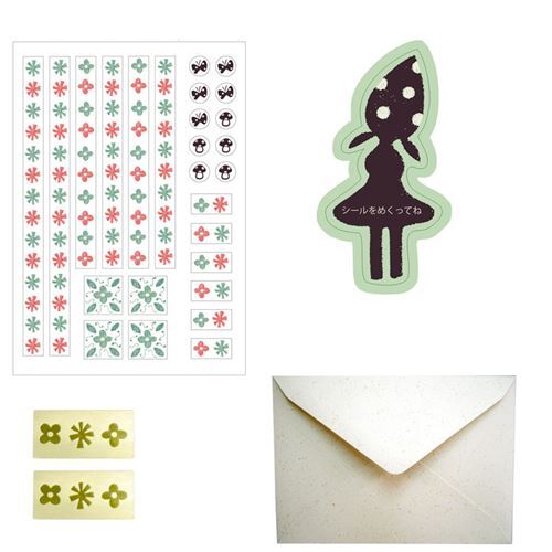 cute Little Red Riding Hood thank you card by Shinzi Katoh from Japan ...