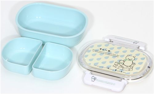 cute blue polar bears Bento Box Lunch Box kawaii - modeS4u