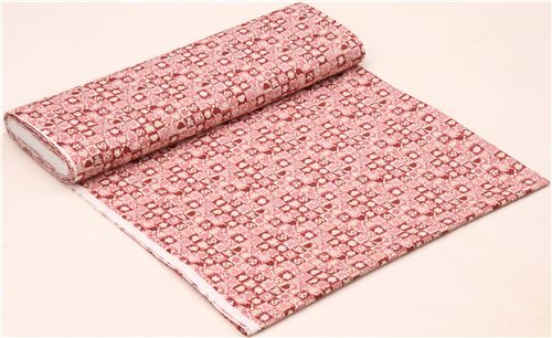 cute square fabric heart tea cup home pattern from Japan - modeS4u