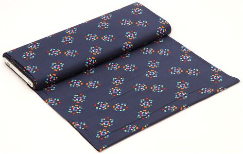 dark blue polka dots fabric by Robert Kaufman USA Fabric by Robert ...