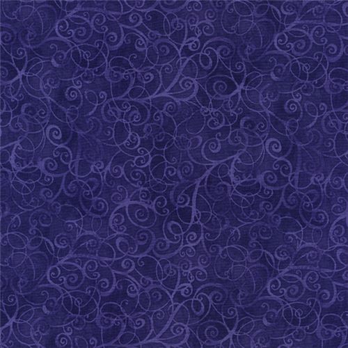 dark purple cute swirl pattern fabric Timeless Treasures Fabric by ...