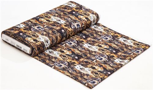 domestic animal pets cotton fabric with dogs German Shepherd etc - modeS4u