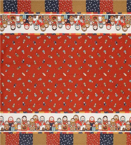double border Quilt Gate Matryoshka fabric - modeS4u