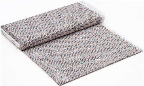 fabric with colorful mini square rectangles shape Quilting Treasures ...