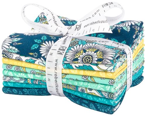 flower Fat Quarter bundle with fabric by Robert Kaufman - modes4u