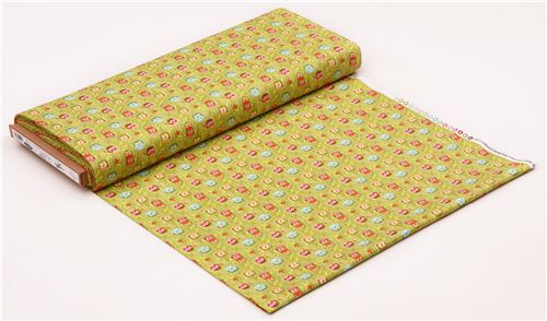 green Flappers Hideout owl tree fabric Riley Blake Happy Flappers ...