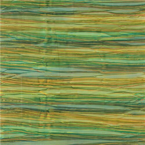 green batik stripe fabric by Robert Kaufman - modeS4u