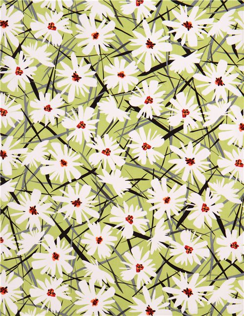 green daisy splash flower fabric by Andover USA Fabric by Andover ...