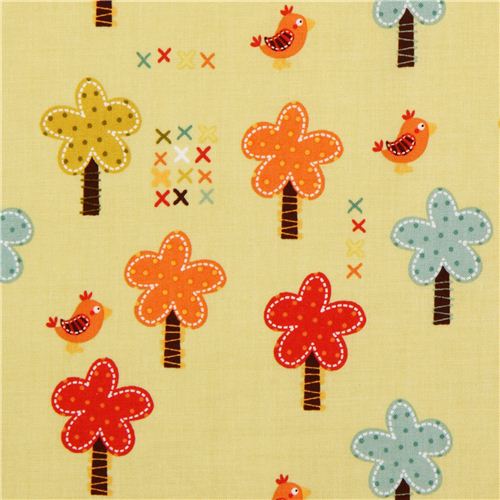 green tree bird fabric by Riley Blake Giraffe Crossing Fabric by Riley ...