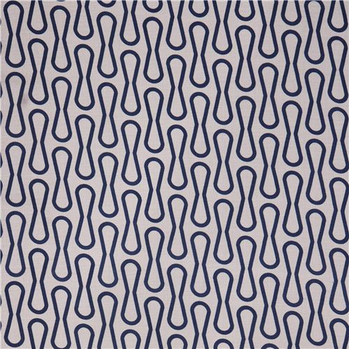 grey 'Loop' ring stripes Cloud 9 organic Barkcloth fabric Fabric by ...