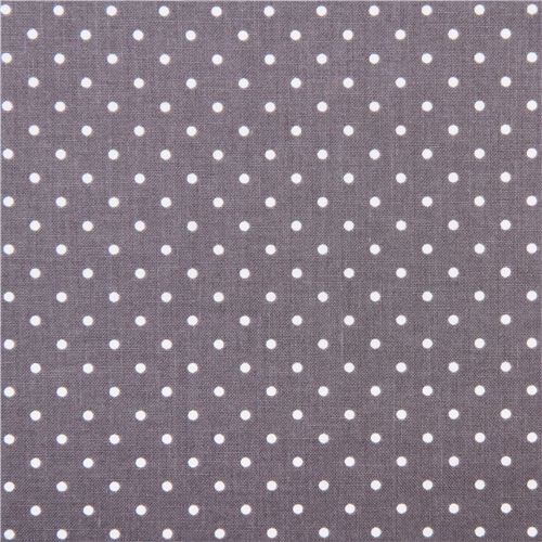 grey Michael Miller dot fabric Pinhead Fabric by Michael Miller - modes4u