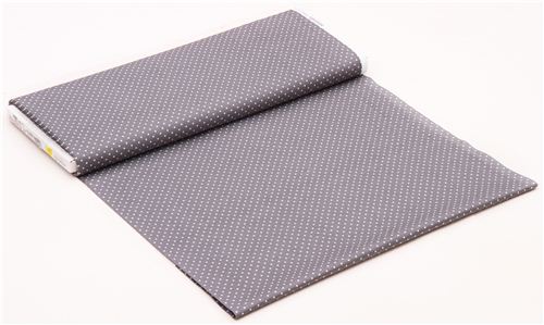 grey Michael Miller dot fabric Pinhead Fabric by Michael Miller - modes4u